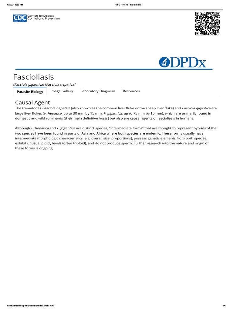 CDC - DPDX - Fascioliasis | PDF