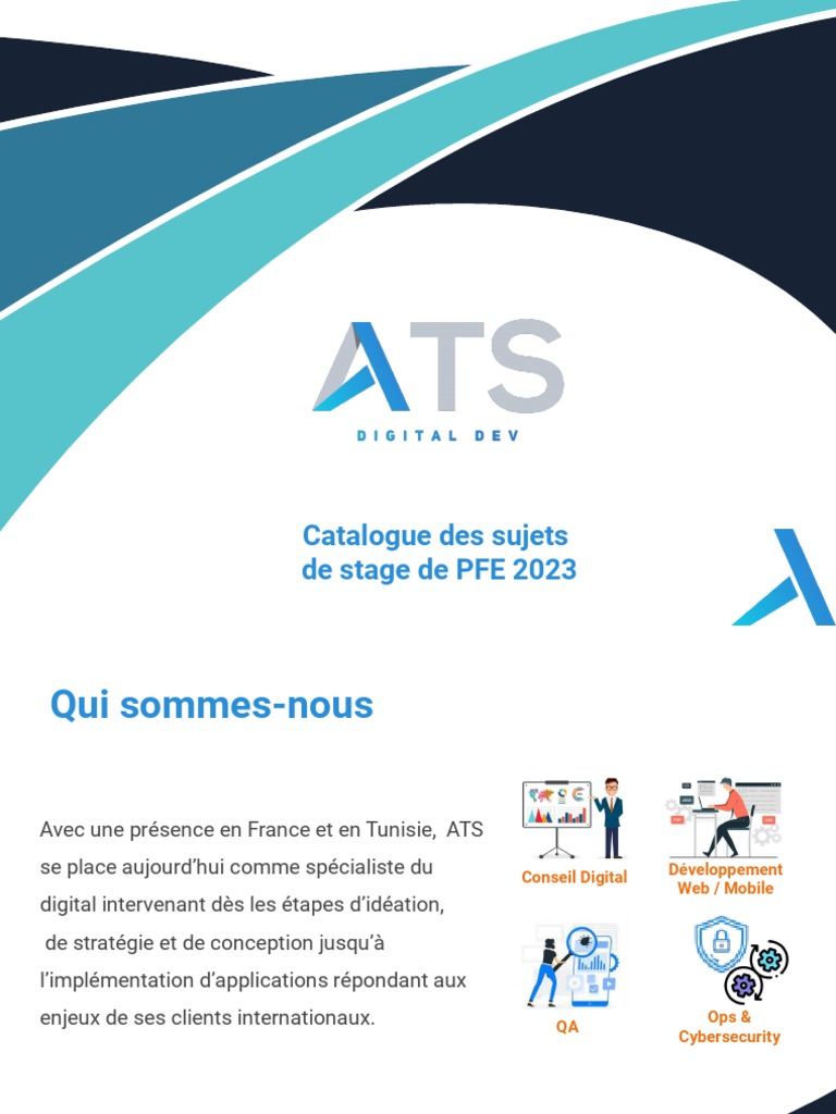 ATS - Catalogue de PFE 2023 | PDF