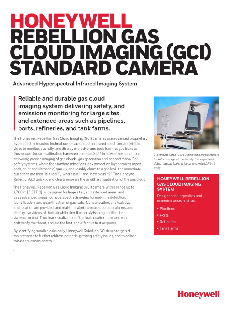 HIS Rebellion Standard GCI Camera Data Sheet | PDF | Propane | Camera