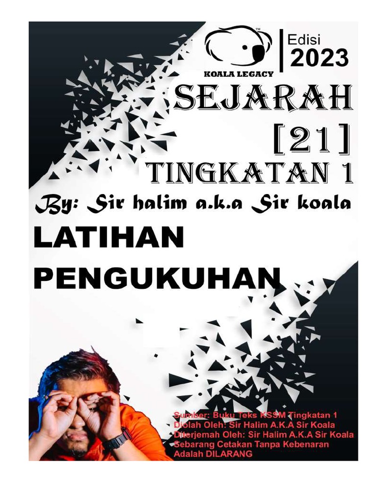 Form 1 Latihan Pengukuhan Sej (Bab 1 - Bab 3) | PDF