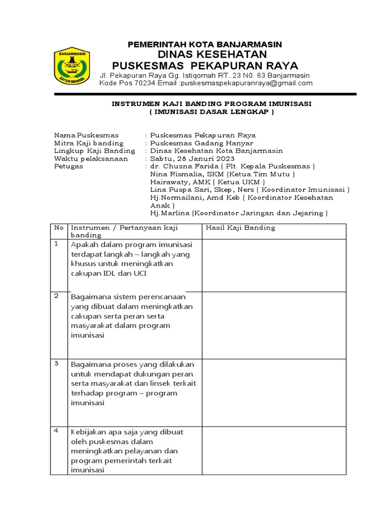 Instrumen Kaji Banding | PDF