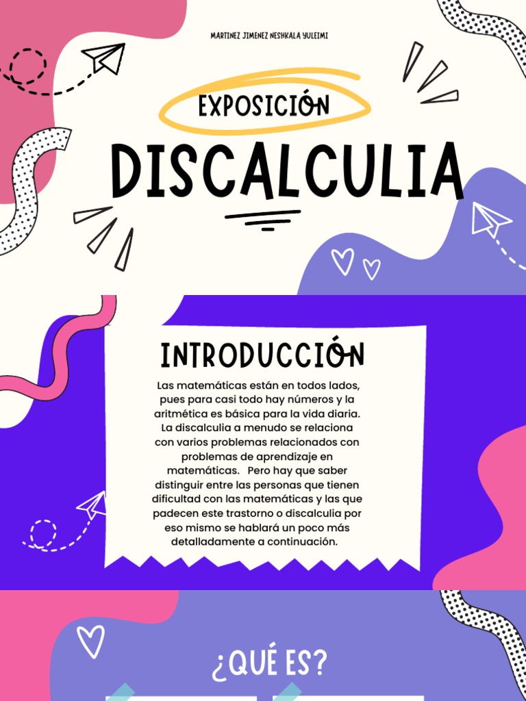 Guía sobre la Discalculia y sus Tipos | PDF | Memoria | Matemáticas