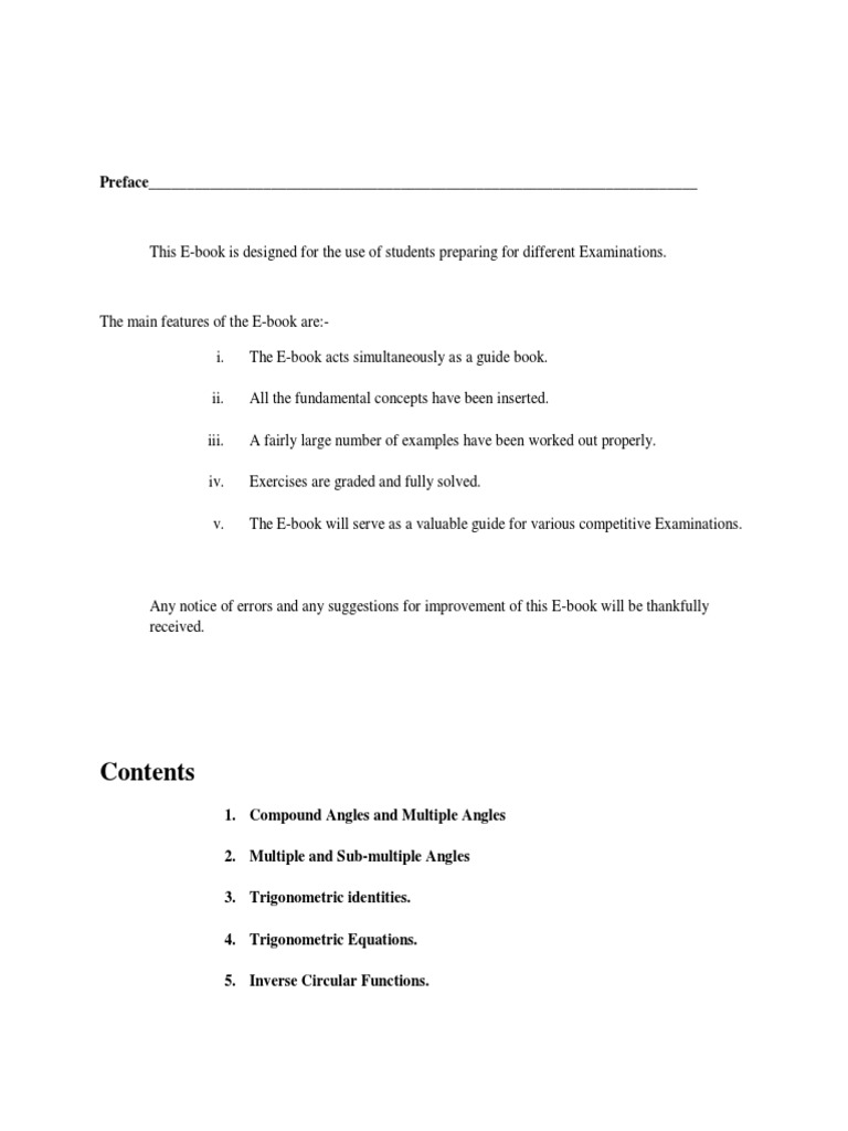 Trigonometric Identities Deduction and Integration | PDF ...