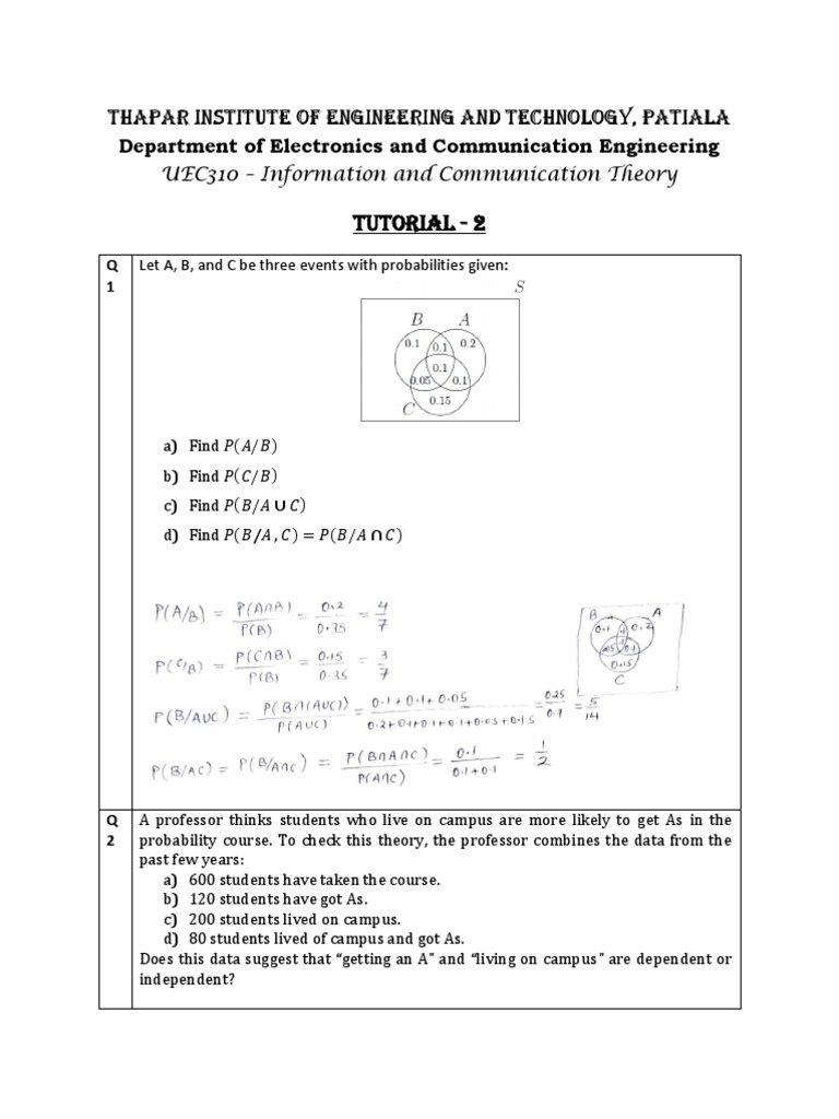 Tutorial-2 Qs Solution | PDF Tutorial-2 Qs Solution | PDF