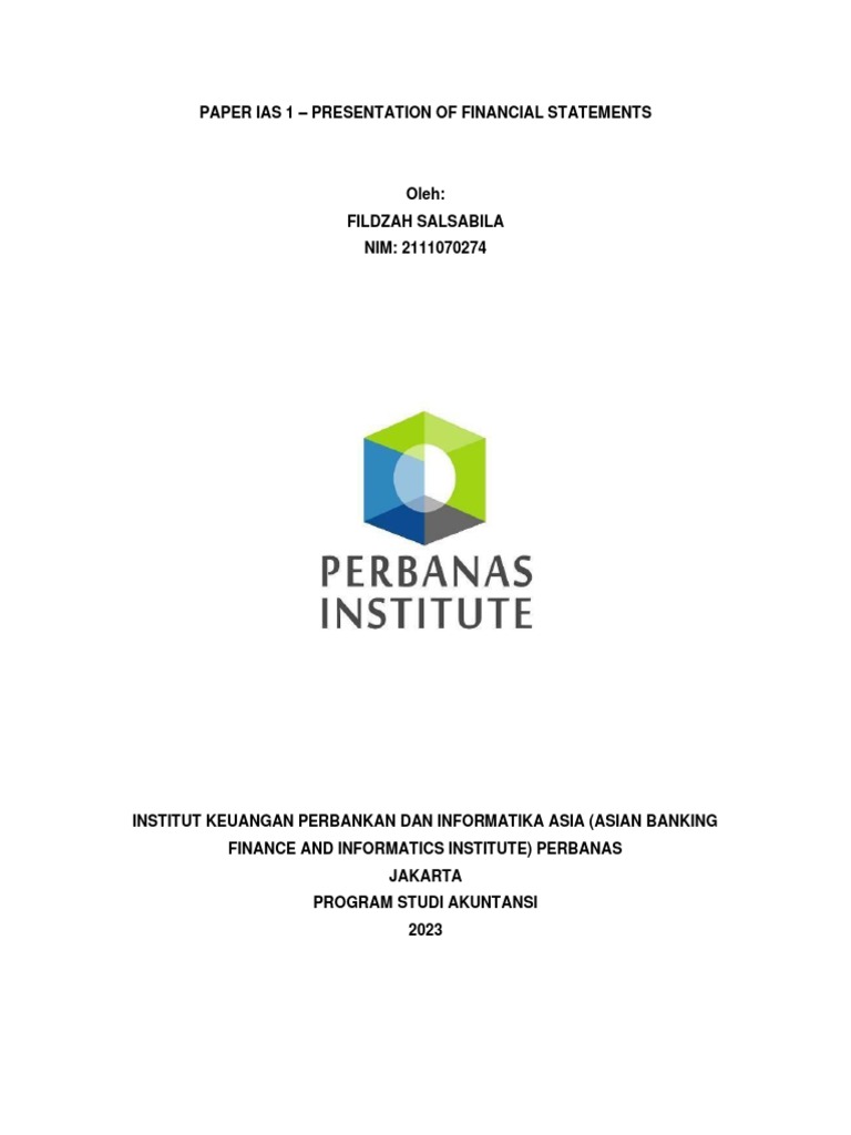 Makalah IFRS 1 | PDF