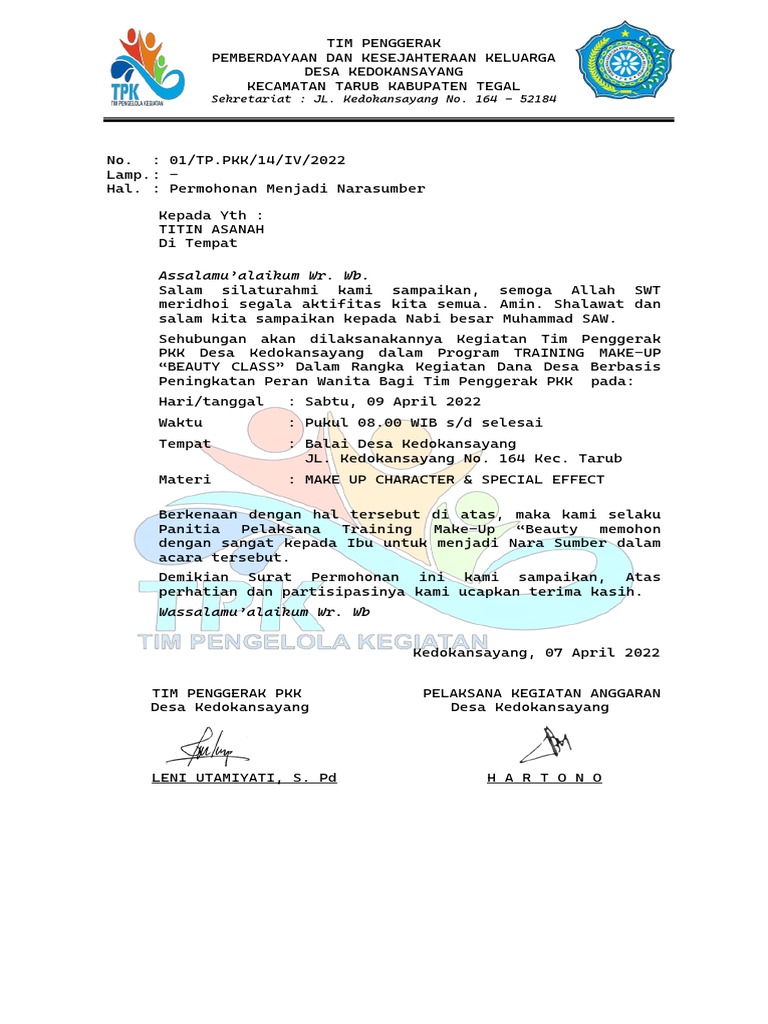 Permohonan Narsum | PDF