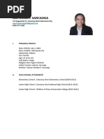 Curriculum Vitae | PDF | Tagalog Language | Philippines