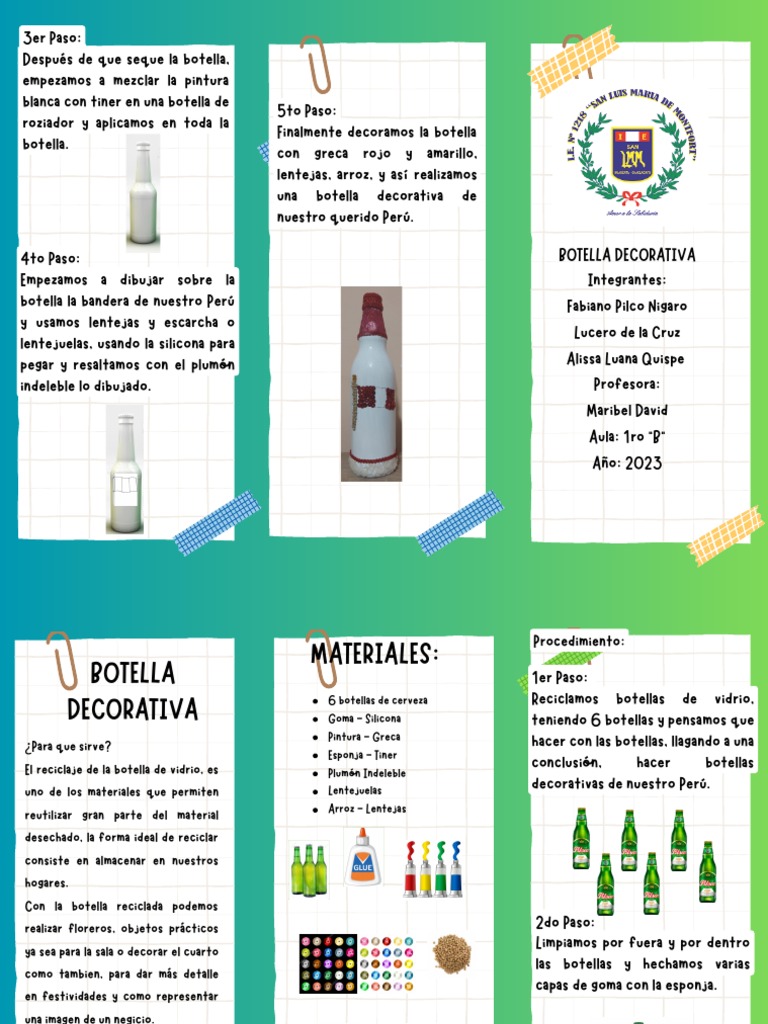Triptico Botella | PDF