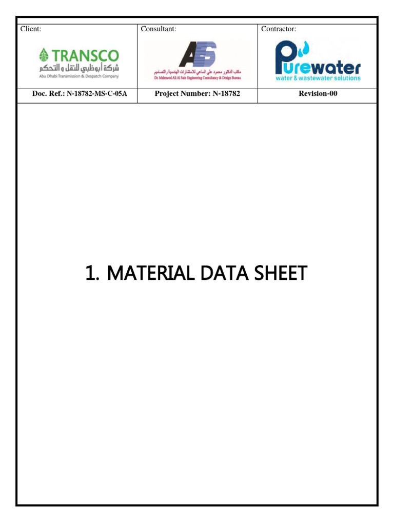 Material Data Sheet - Concrete Mix Design | PDF