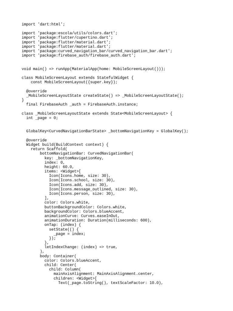 Curved Navigation Bar | PDF
