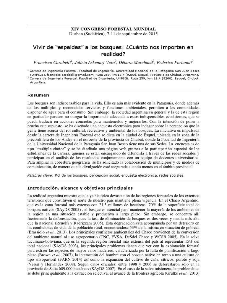 Vivir de Espaldas A Los Bosques | Descargar gratis PDF | Los bosques Vivir de Espaldas A Los Bosques | Descargar gratis PDF | Los bosques