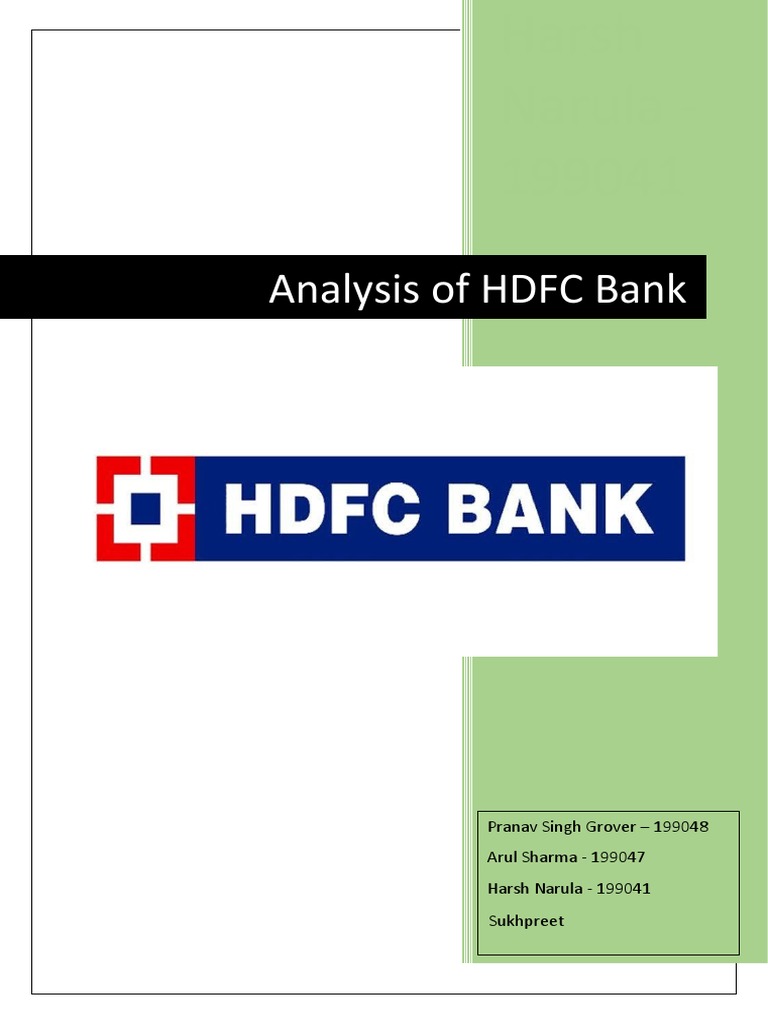 HDFC Bank Analysis: Services & SWOT | PDF