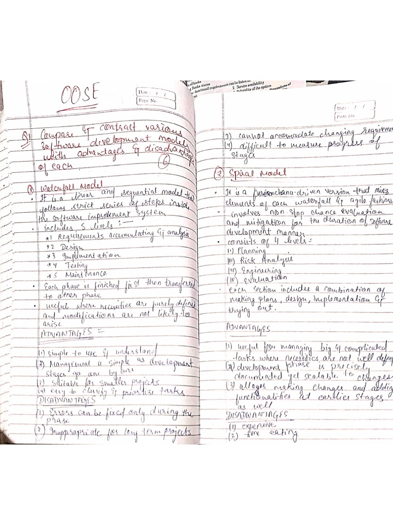 OOSE NOTES (1) - Merged | PDF | Software Testing | Class (Computer ... OOSE NOTES (1) - Merged | PDF | Software Testing | Class (Computer ...