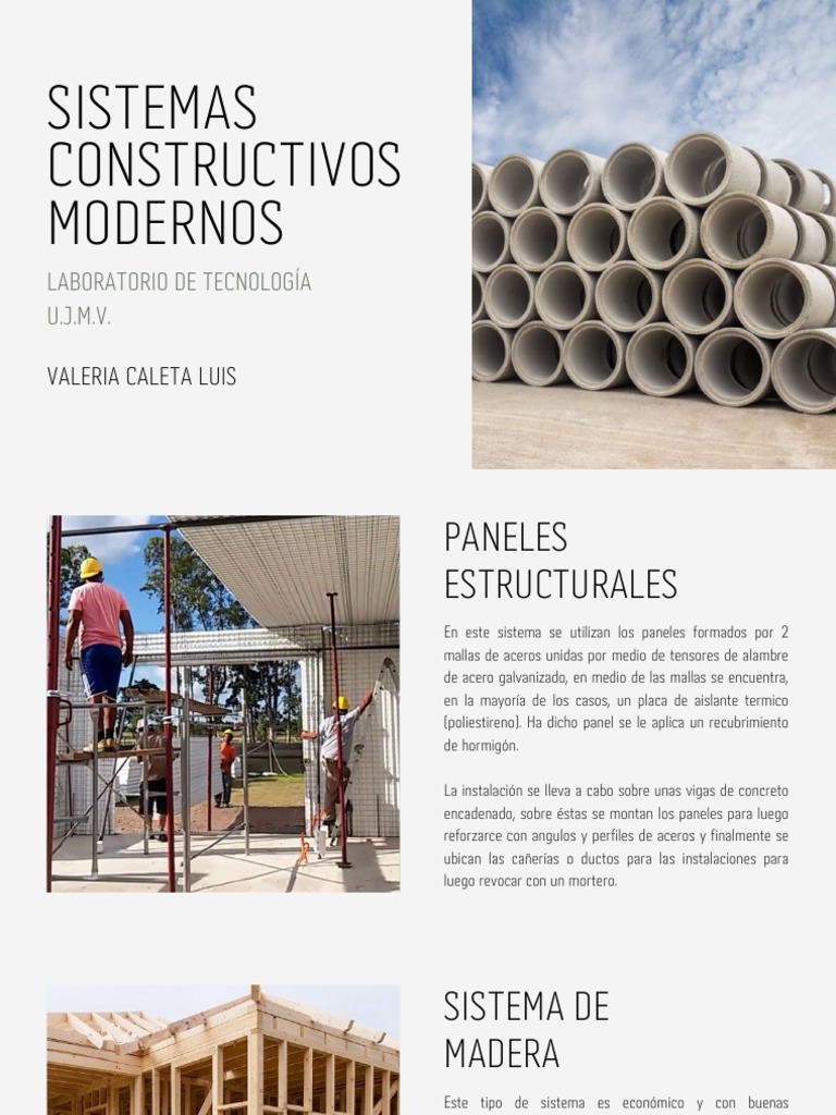 SISTEMAS CONSTRUCTIVOS MODERNOS | PDF | Hormigón | Aislamiento térmico