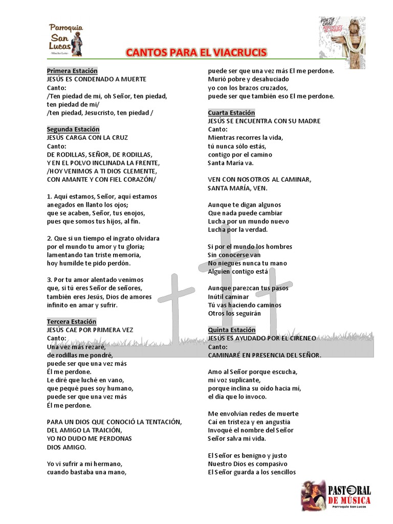 Cantos para Viacrucis | PDF | Pecado | Jesús