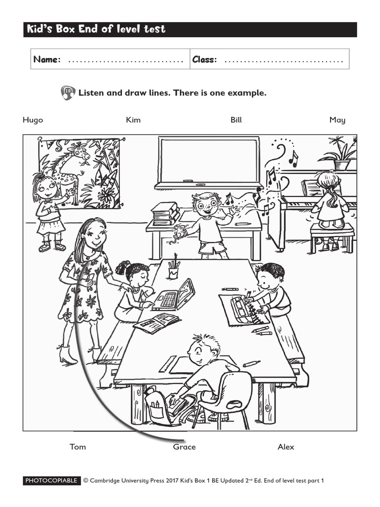 KB1 BE YLE End of Level Test | PDF