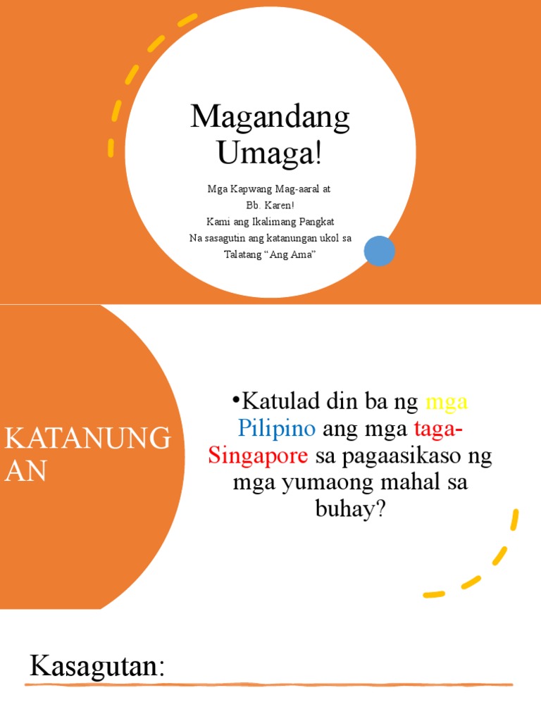 FIlipino Ikalimang Pangkat | PDF