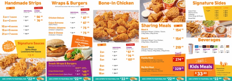 Popeyes Menu | PDF