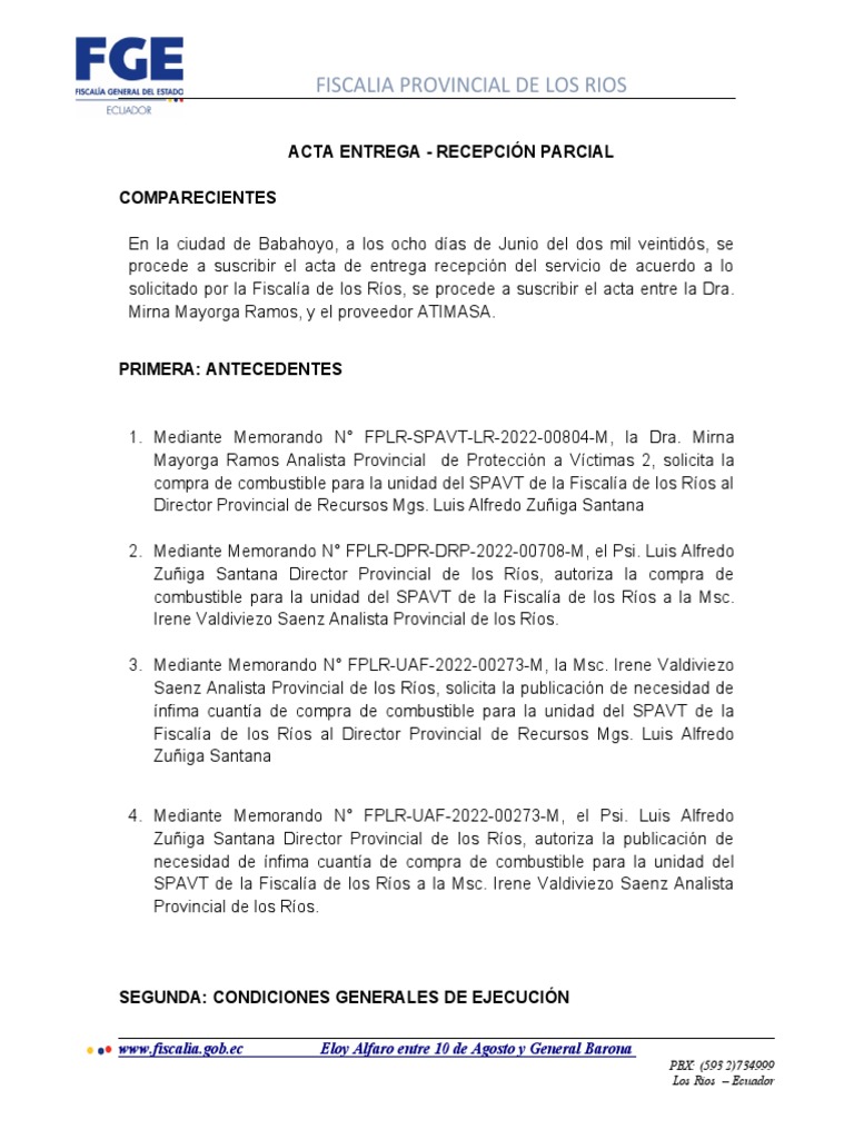 Acta de Atimasa 2022 | PDF