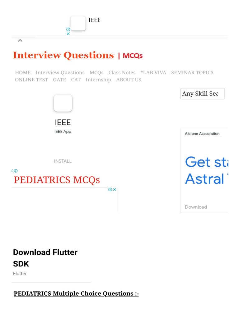 300+ Real Time Pediatrics Mcqs & Answers 2023 | PDF