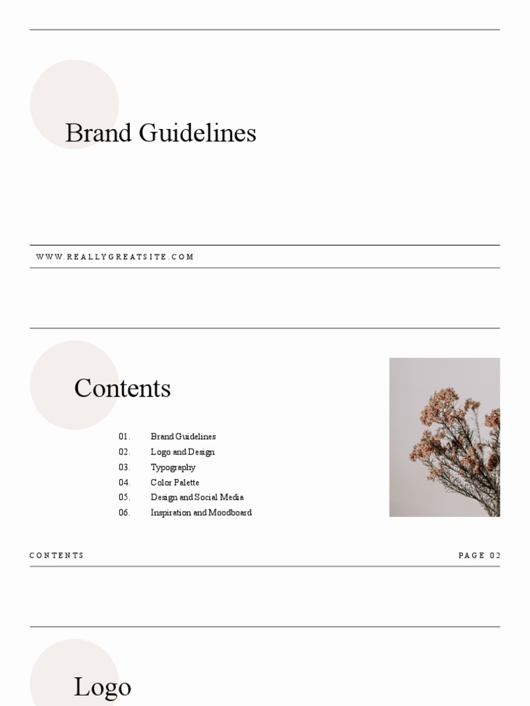 Minimalist Beige Brand Guidelines Presentation | PDF
