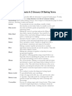Essential Baking Terminologies A-Z | PDF | Breads | Baking