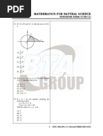IUP ITB Mathematics Practice Set | PDF | Algebra | Mathematics