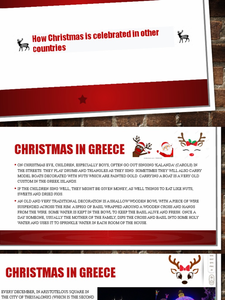 How Christmas Is Celebrated in Other Countries | PDF