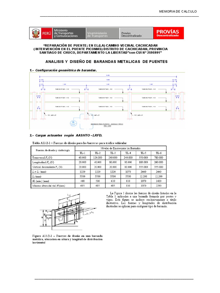 Diseño de Baranda | PDF