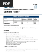 MATHEMANIA Sample Questions All Levels | PDF