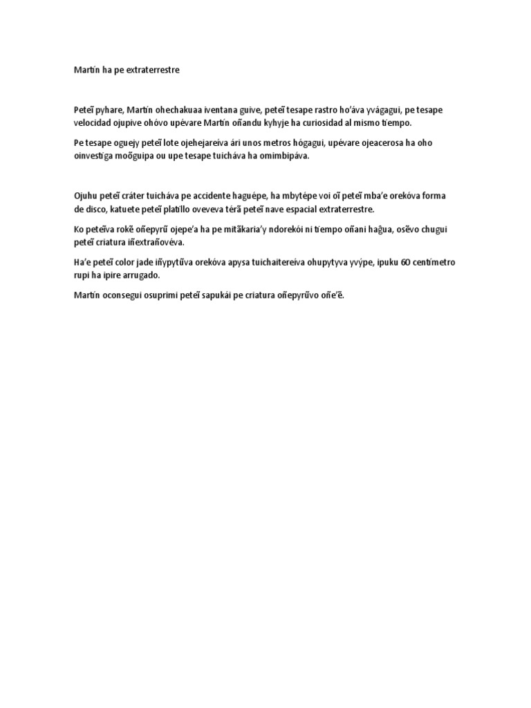 Guarani Cuento | PDF