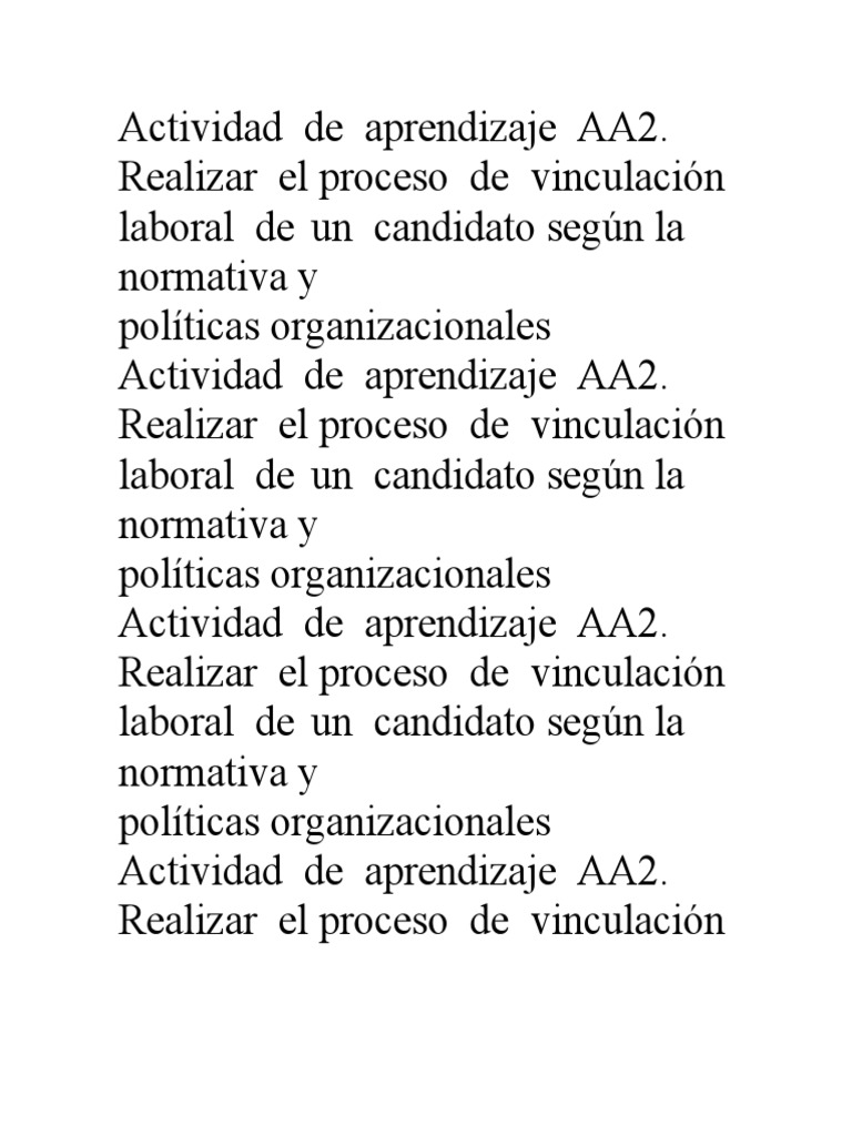 Actividad de Aprendizaje AA2 | PDF | Derecho