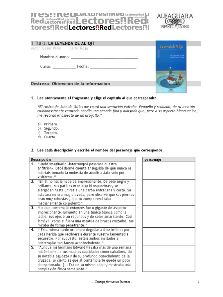 PRUEBA - La Leyenda de Al Qit - Form Alum | PDF