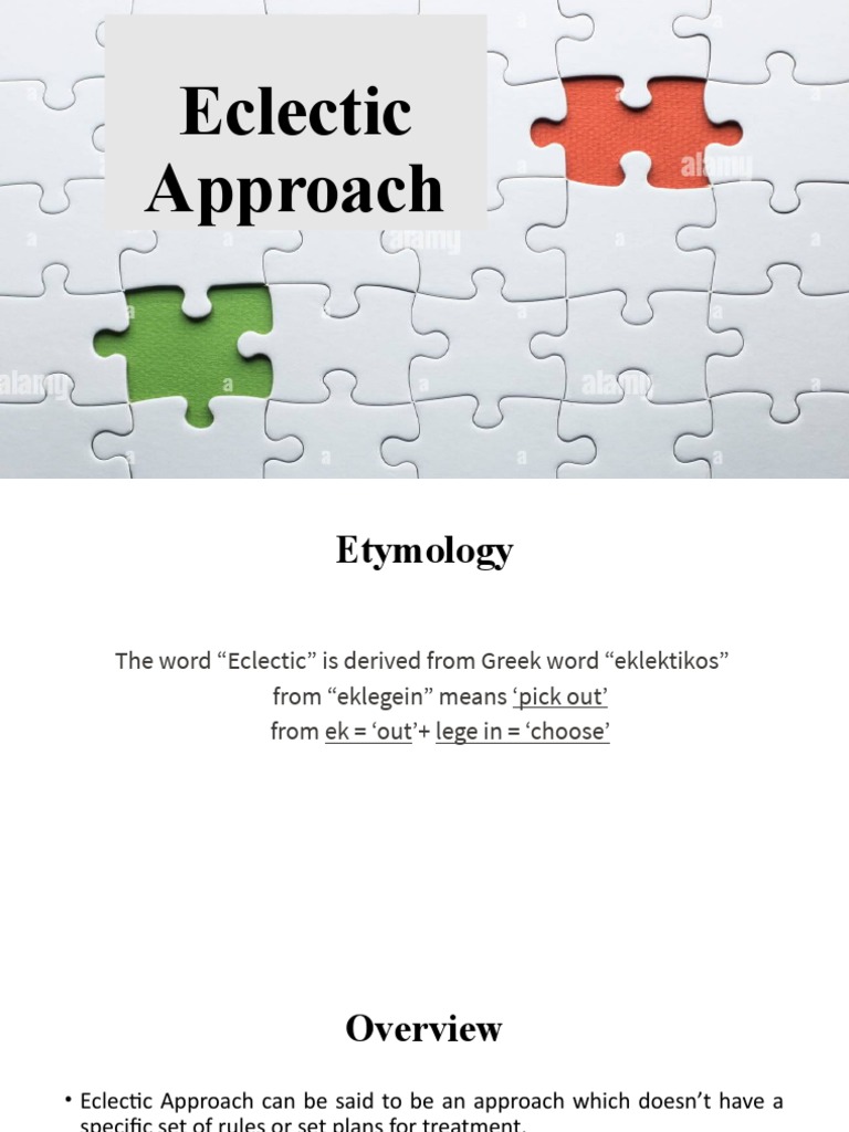Eclectic Approach | PDF