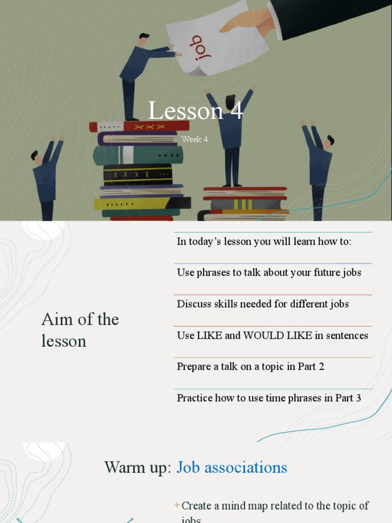 Lesson 4 Jobs | PDF | Job Interview | Cognitive Science