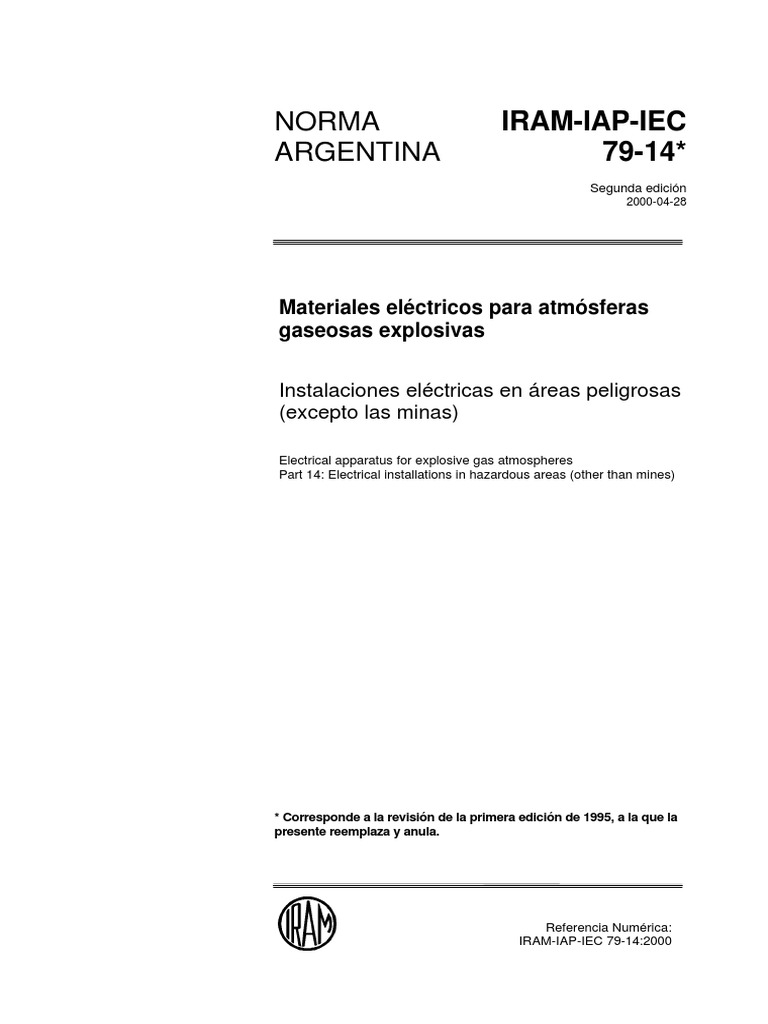 Iram Iapg Iec 79 14 Pdf