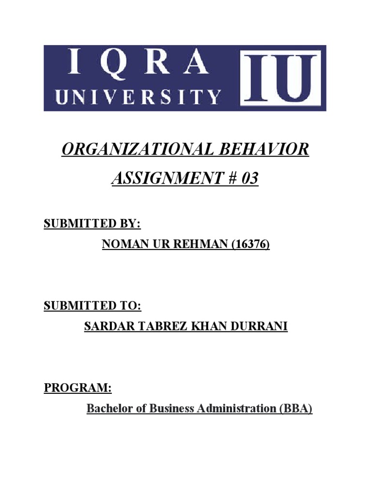 OB Assignment 03 (Inside Out Review) | PDF