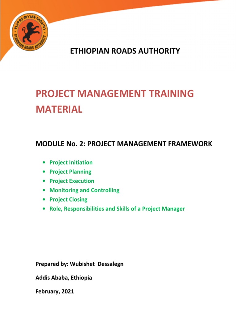 Module 2-Project Management Framework | PDF Module 2-Project Management Framework | PDF