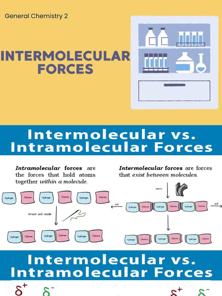 1 Intermolecular Forces | PDF | Chemical Bond | Intermolecular Force
