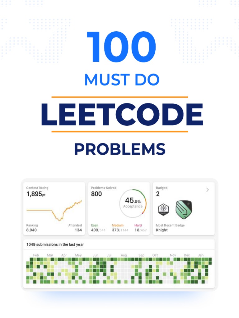 100 Must Do LeetCode Problems!!! | PDF