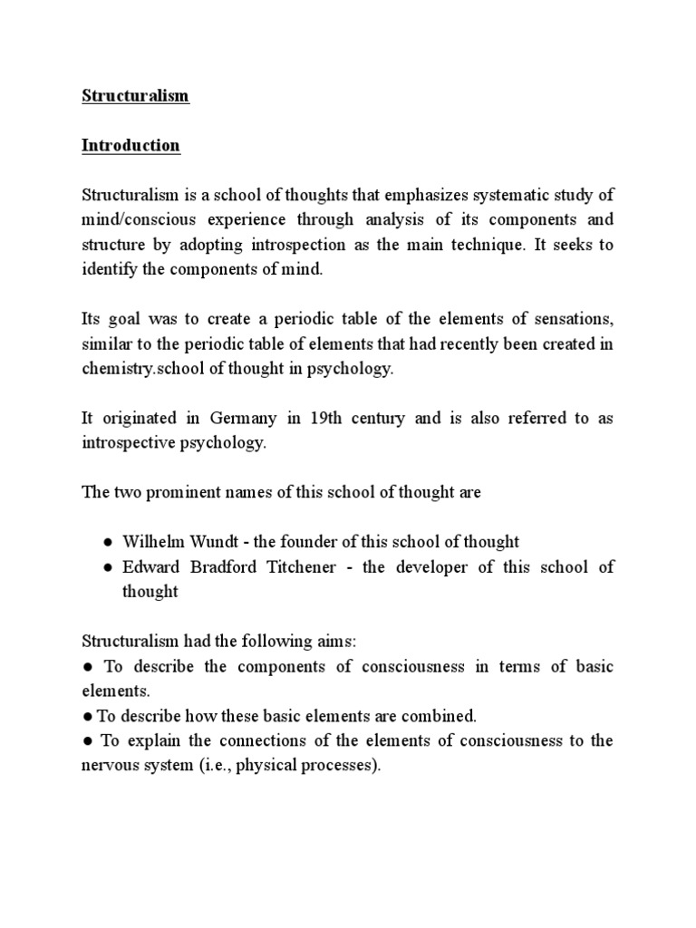 Structuralism 1 | PDF