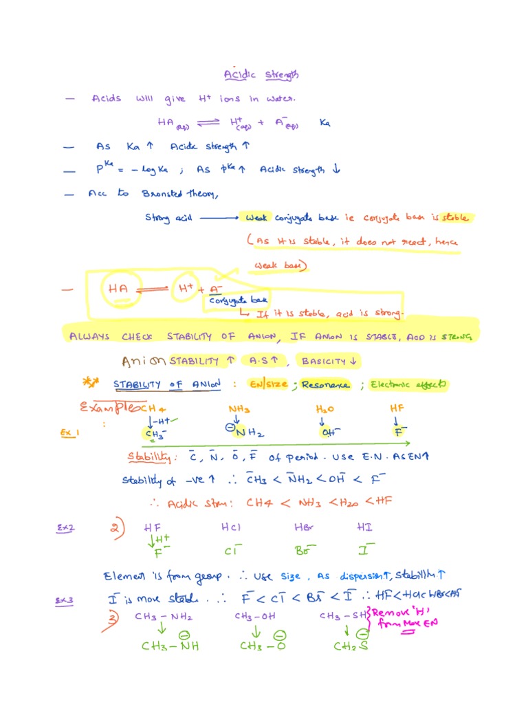 Acidic Strength | PDF
