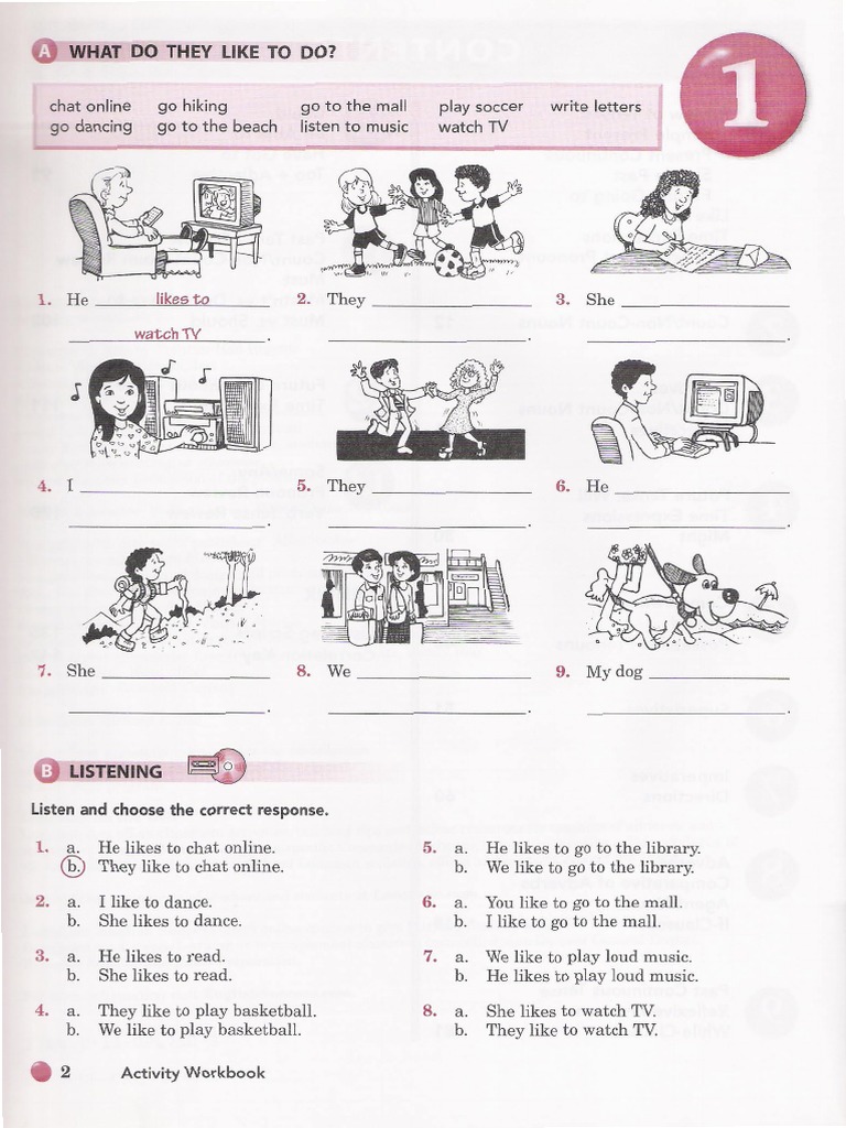 Sbs 2 Activity Book Unit 1 | PDF