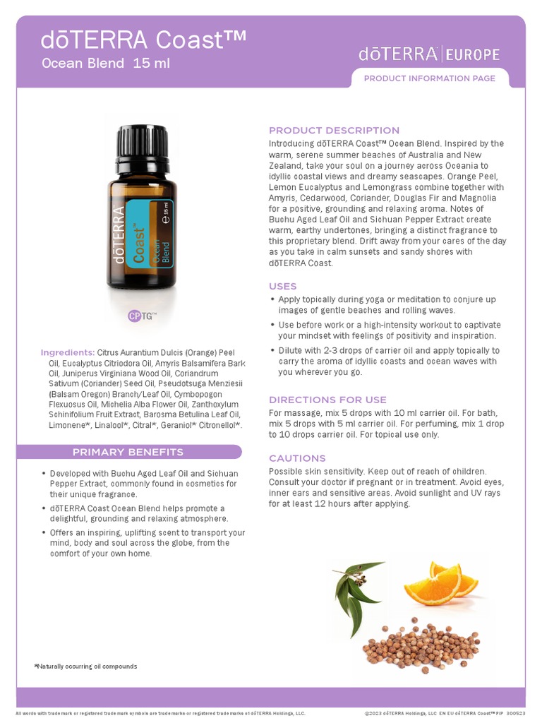 Doterra Coast Oil | PDF