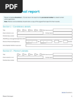 MPE Final Mentors Report Form - New | PDF