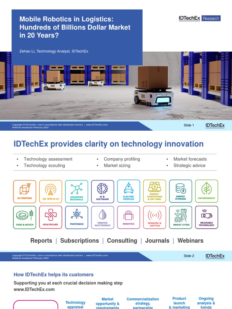 IDTechEx Mobile Robotics | PDF | Automation | Robot