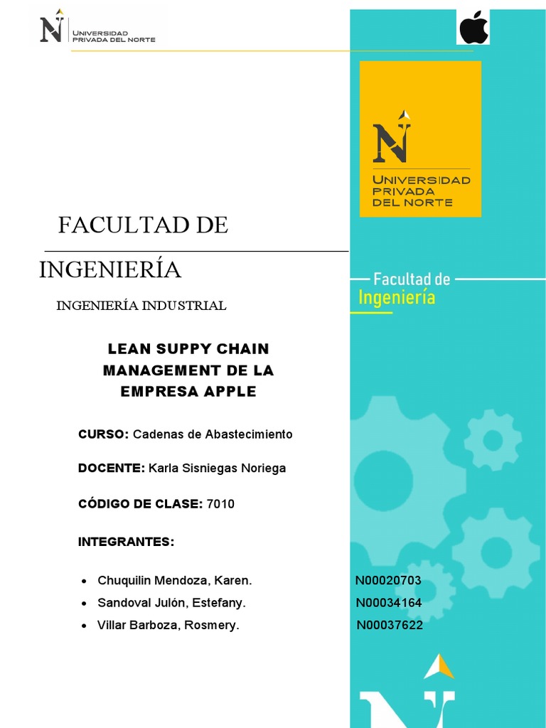 INFORME FINAL-APPLE LEAN MANUFACTURING | PDF