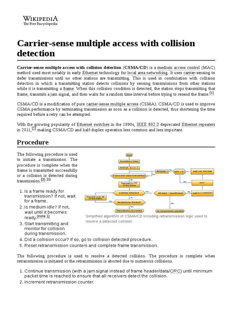 Carrier-Sense Multiple Access With Collision Detection | PDF | Science ... Carrier-Sense Multiple Access With Collision Detection | PDF | Science ...