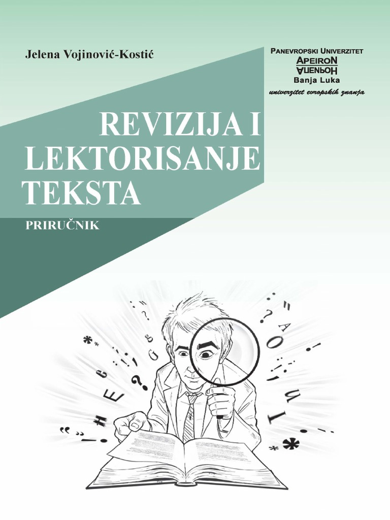 Revizija I Lektorisanje Teksta Prirucnik | PDF