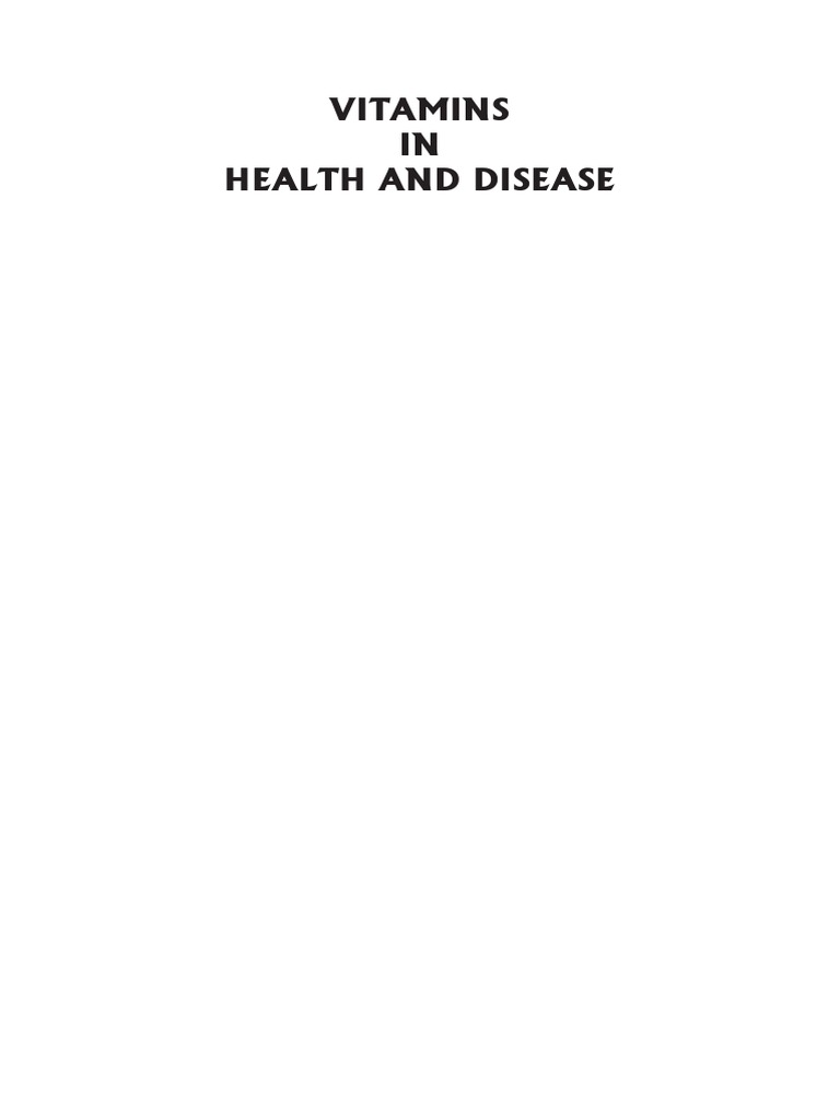 Vitamins in Health and Disease | PDF